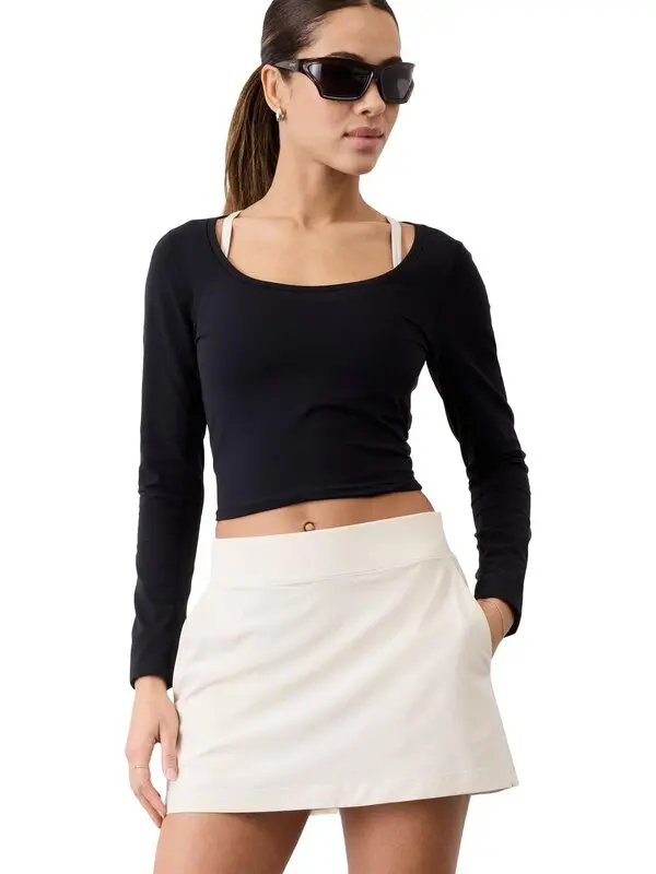 Athleta Mid-rise 13.5" Skort - Bone