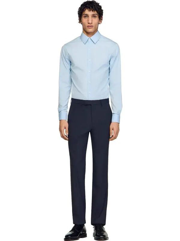 Sandro Plain Shirt - Blue Sky