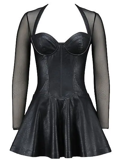 MISTRESS ROCKS Corset Mini Dress - Black