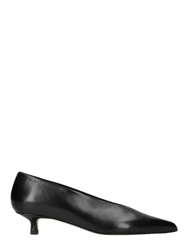 AeydĒ Clara Pointed-toe Leather Pumps - Black