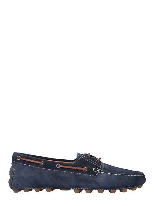 TOD'S Gommino Macro Suede Driving Loafers - Navy