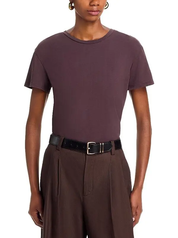 PERFECTWHITETEE Harley Boxy Tee - Cocoa Powder