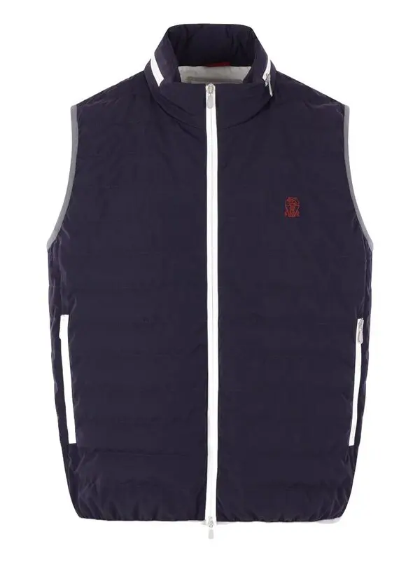 Brunello Cucinelli Sleeveless Down Jacket - Blue