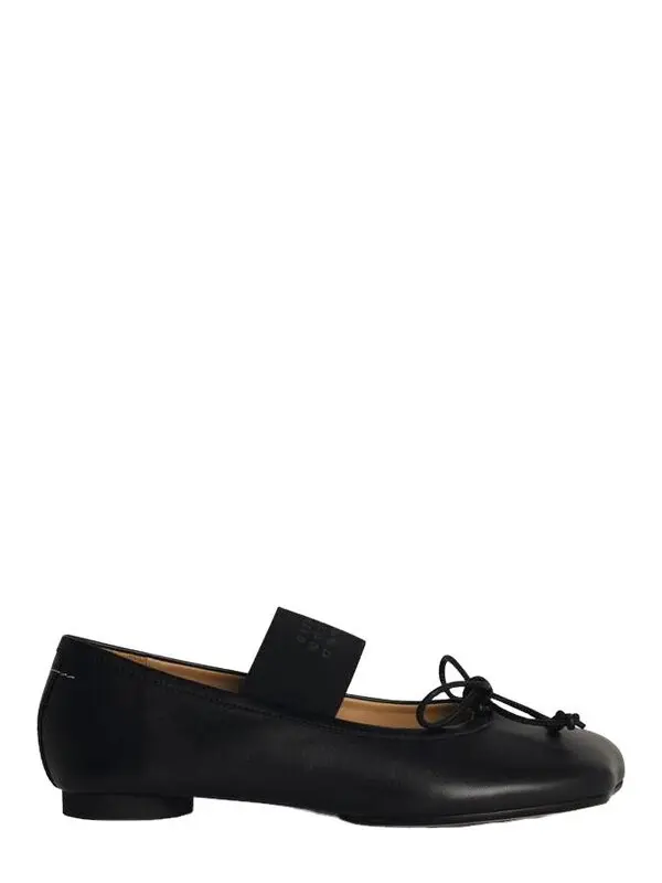 MAISON MARGIELA Leather Ballet Flats - Black