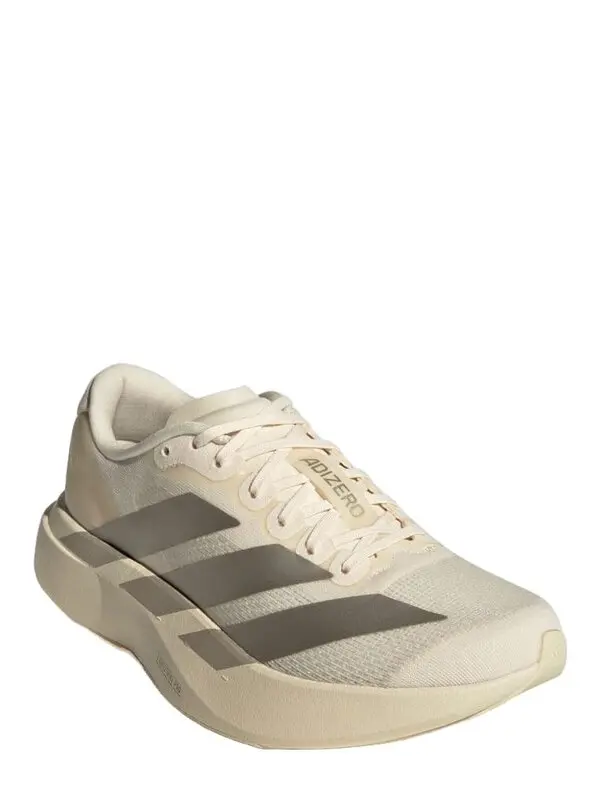 Adidas Adizero Evo Sl Shoes - Wonder White / Cyber Metallic / Warm Vanilla