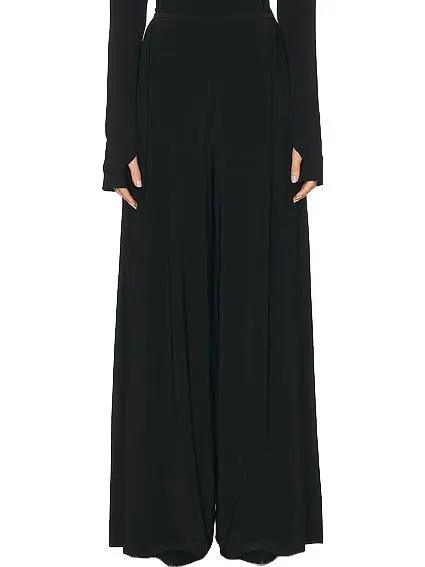 Norma Kamali Pleated Pant - Black