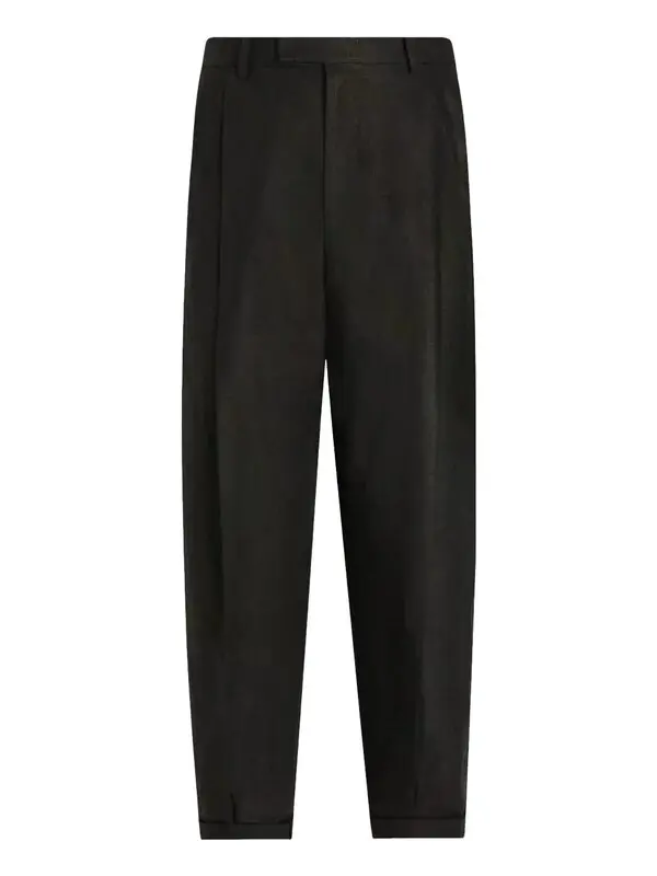 Dolce & Gabbana Folded-edge Trousers - Black