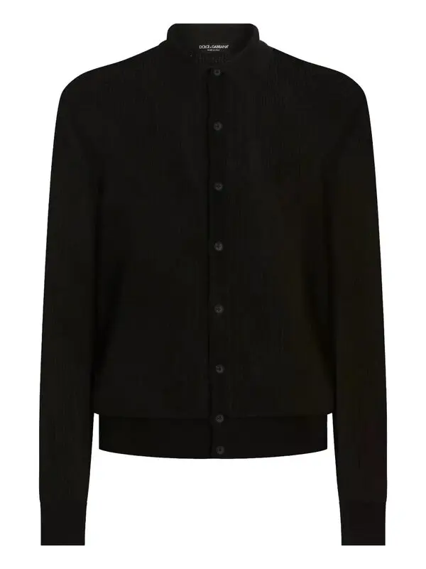 Dolce & Gabbana Ribbed-knit Shirt - Black