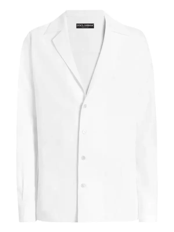 Dolce & Gabbana Peak-lapel Collar Shirt - White