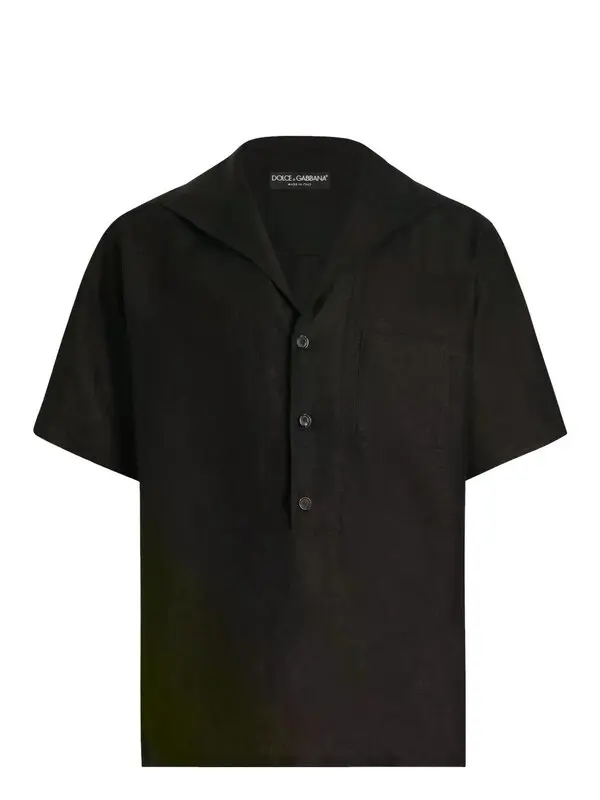 Dolce & Gabbana Sailor-collar Shirt - Black