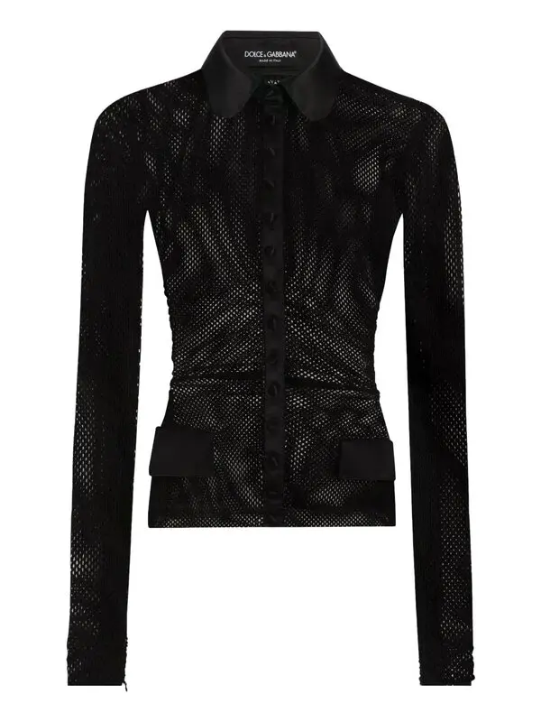 Dolce & Gabbana Mesh Shirt - Black