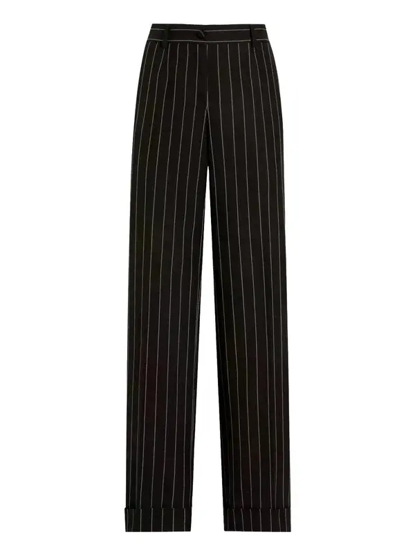 Dolce & Gabbana Pinstriped Tailored Trousers - Black