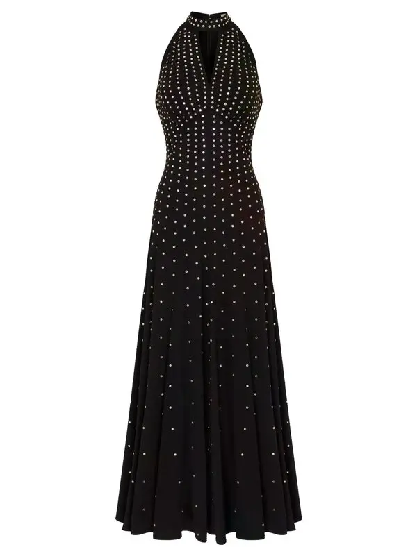 TEMPERLEY LONDON Loretta Halterneck Dress - Black
