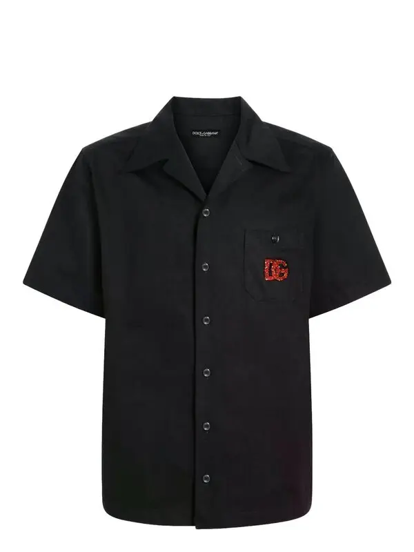 Dolce & Gabbana Bead-logo Shirt - Black