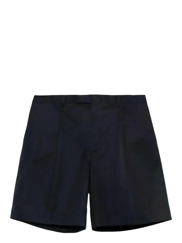 LARDINI Pleat-detailing Shorts - Blue