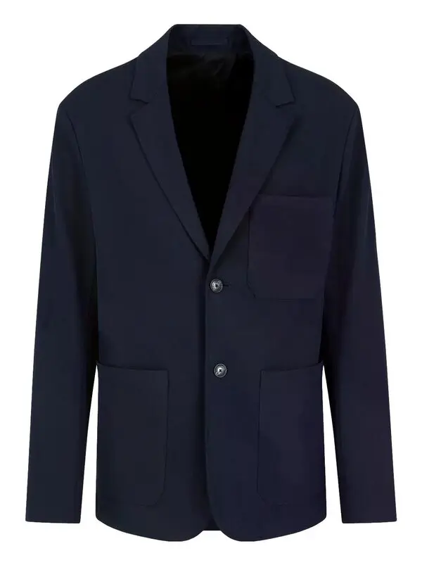 Emporio Armani Single-breasted Blazer - Blue
