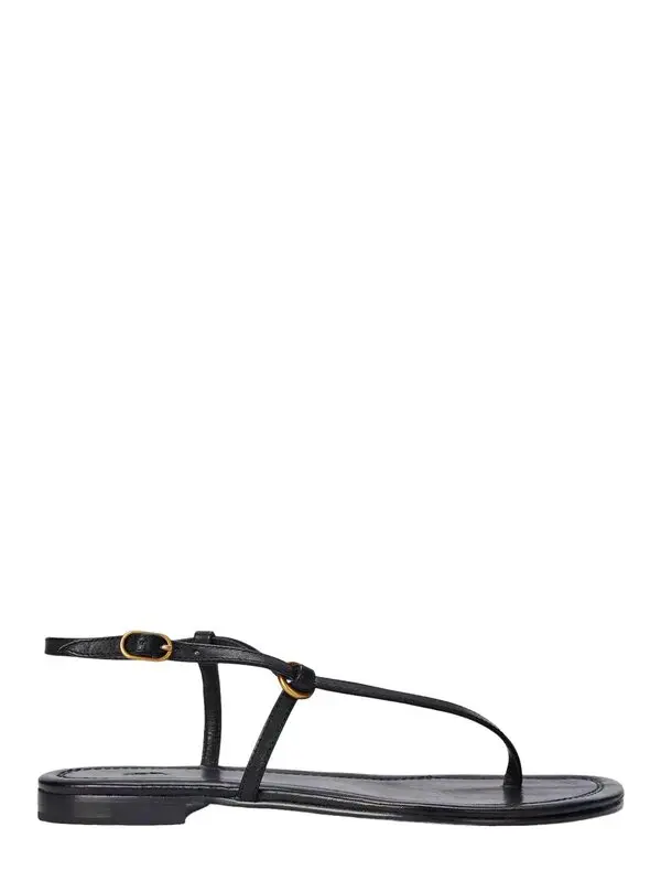 Polo Ralph Lauren Leather Sandals - Black