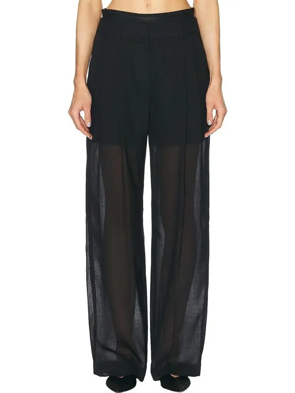 Helmut Lang Double Pleated Pant - Black