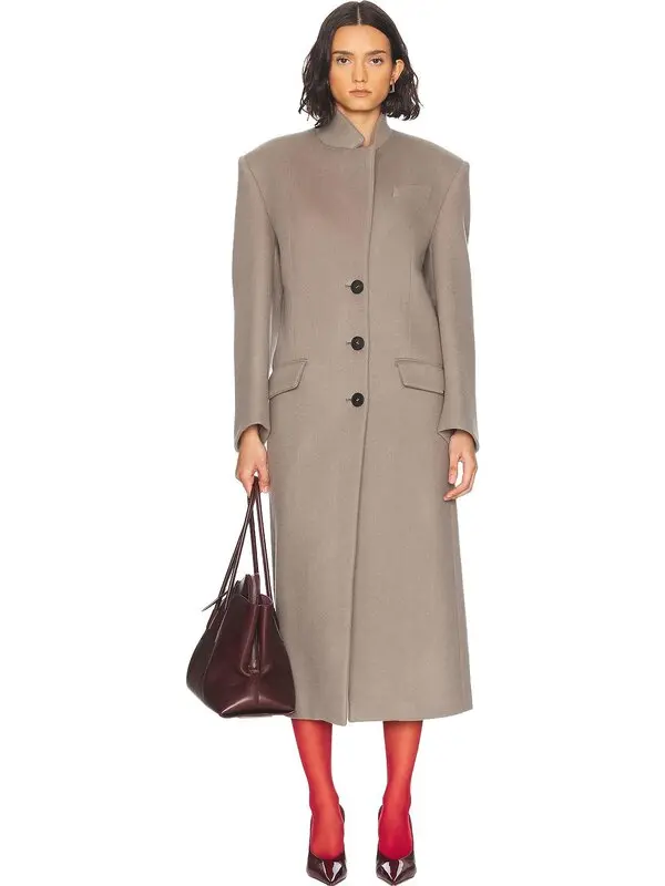 Attico Long Coat - Grey