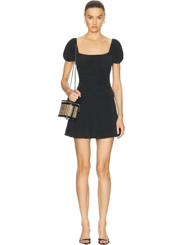 Staud Elba Mini Dress - Black