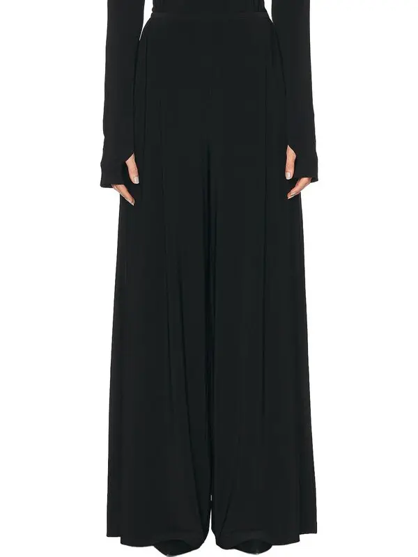 Norma Kamali Pleat Pant - Black