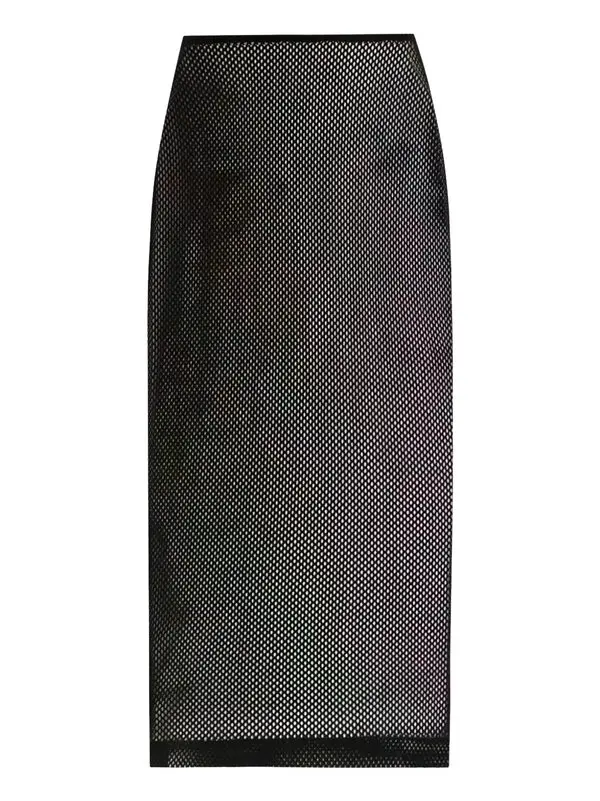 Dolce & Gabbana Mesh Midi Skirt - Black