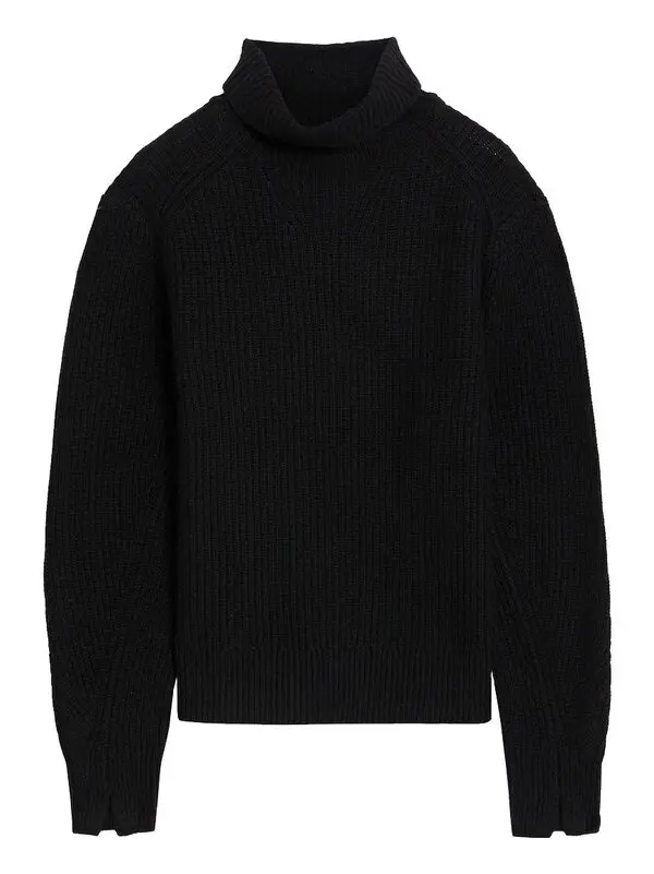 Rag & Bone Penelope Ribbed Turtleneck Sweater - Black