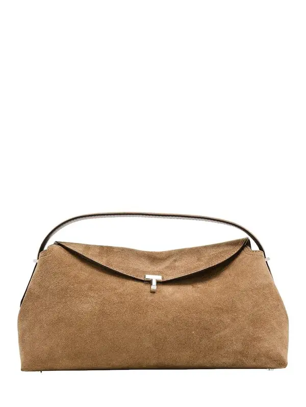 TOTEME T-lock Top-handle Bag - Tobacco