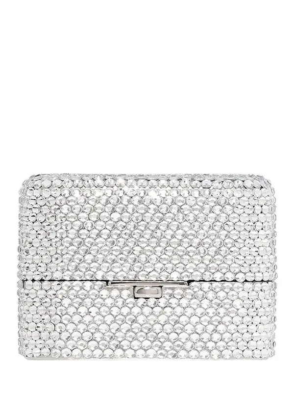Judith Leiber Say Yes Crystal Ring Box - Silver