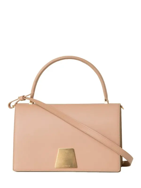 Akris Alice Flap Leather Crossbody Bag - Cordage
