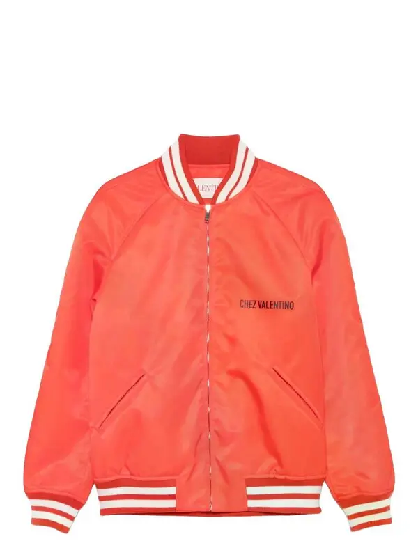 Valentino Garavani Chez-print Bomber Jacket - Orange