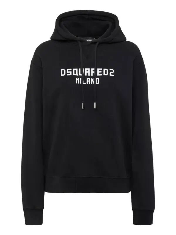 Dsquared2 Logo-print Hoodie - Black