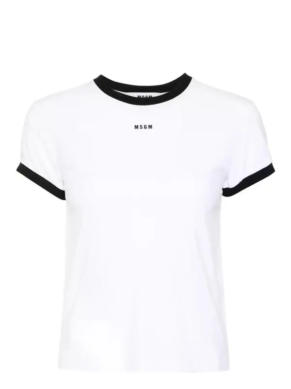 MSGM Logo-print T-shirt - White