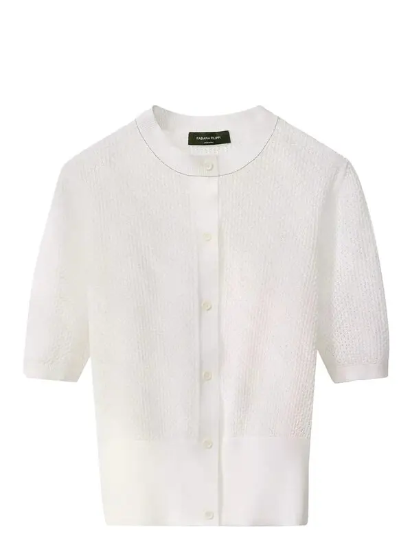 Fabiana Filippi Open-knit Cardigan - White
