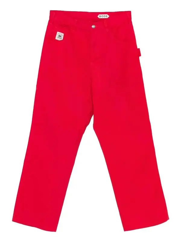 BODE Knolly Brook Trousers - Red