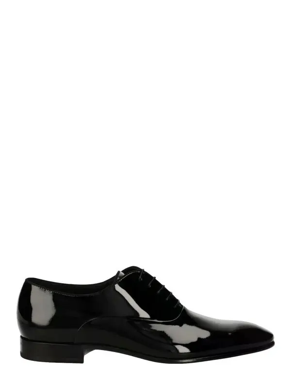 BOSS Leather Derby Shoes - Black