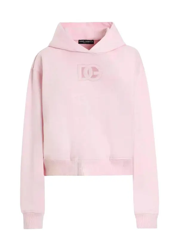 Dolce & Gabbana Embossed Logo Hoodie - Pink