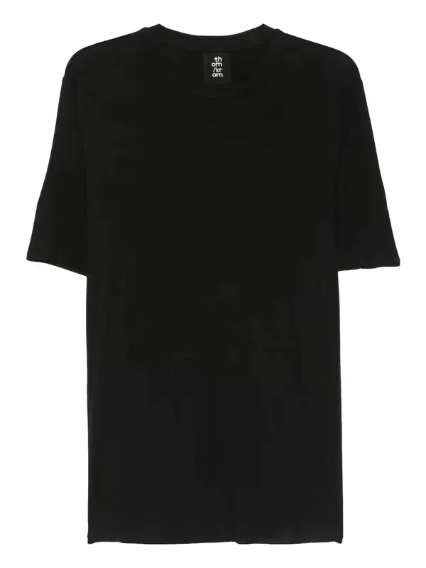 THOM KROM Raw-cut Edges T-shirt - Black