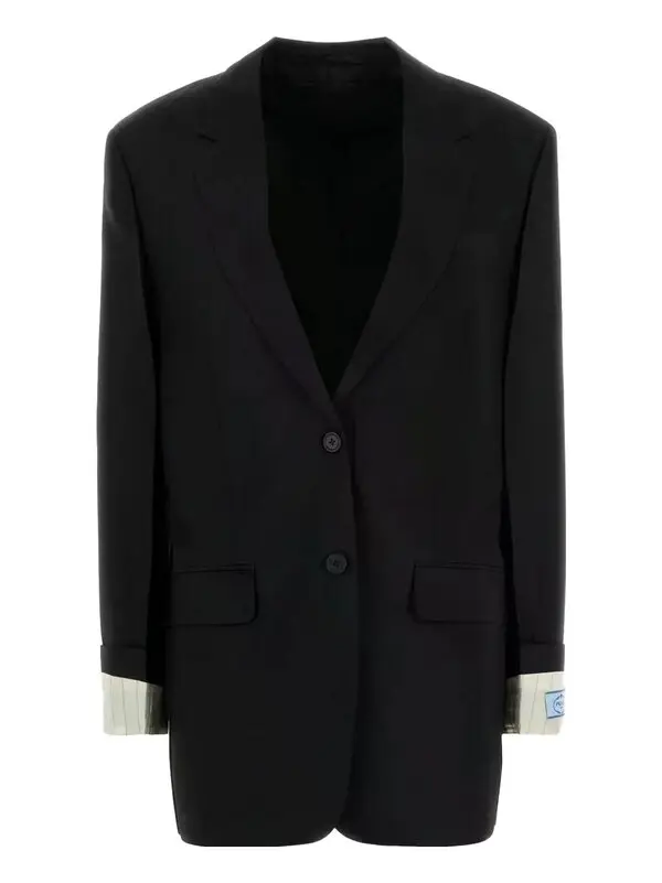 Prada Single-breasted Blazer - Black