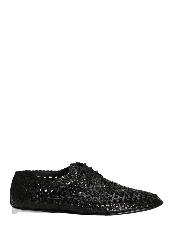 Dolce & Gabbana Leather Derby Shoes - Black
