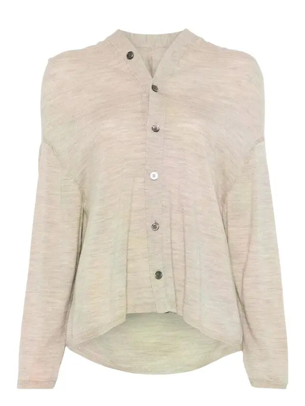 Comme Des Garçons Wool Cardigan - Neutrals