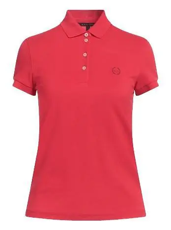 Armani Exchange Polo Shirt In Piqu - Red