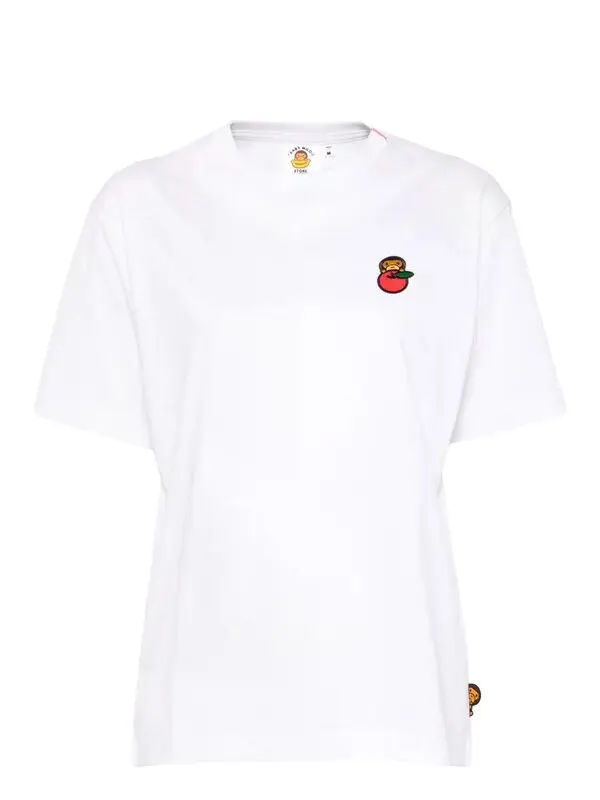 A BATHING APE Baby Milo® Store Printed T-shirt - White