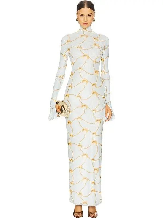 MUMA WORLD Netted Pheonix Dress - Gold