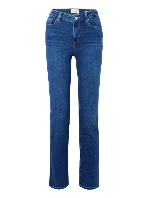 FRAME The Pencil High-rise Skinny Jeans - Blue