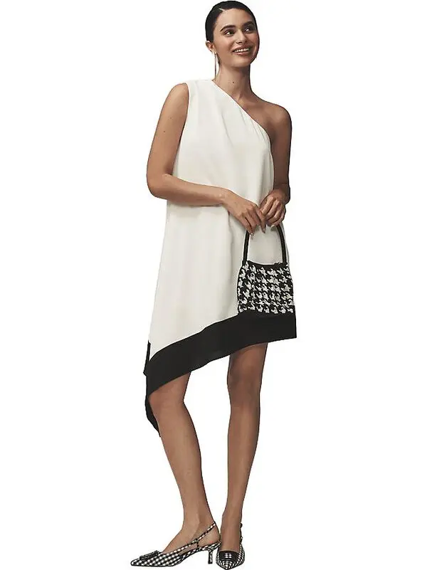 Endless Rose One-shoulder Asymmetric Dress - Neutral Pattern