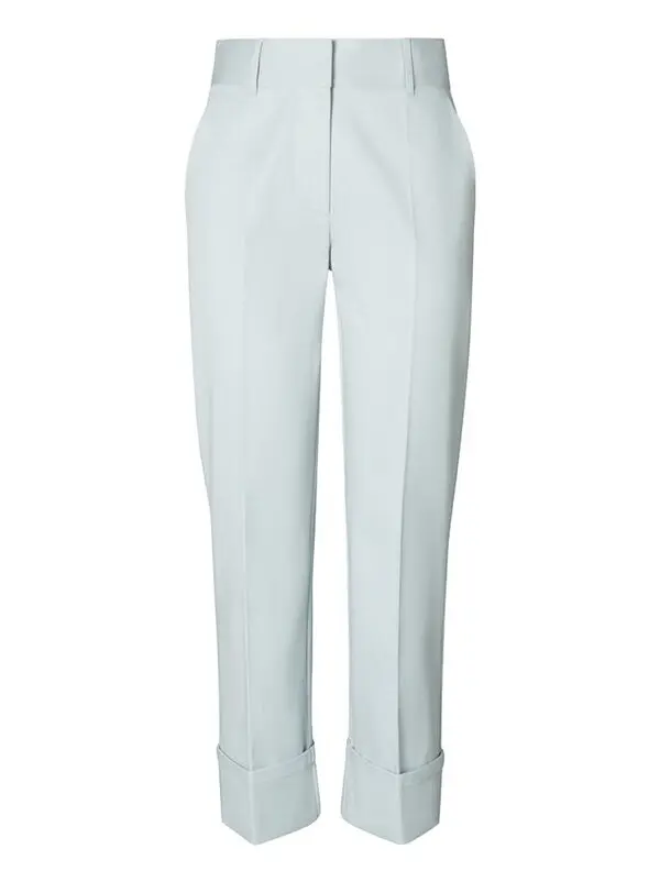 Tory Burch Cropped Twill Pant - Misty Rain
