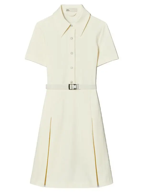 Tory Burch Half-sleeve Golf Dress - New Ivory