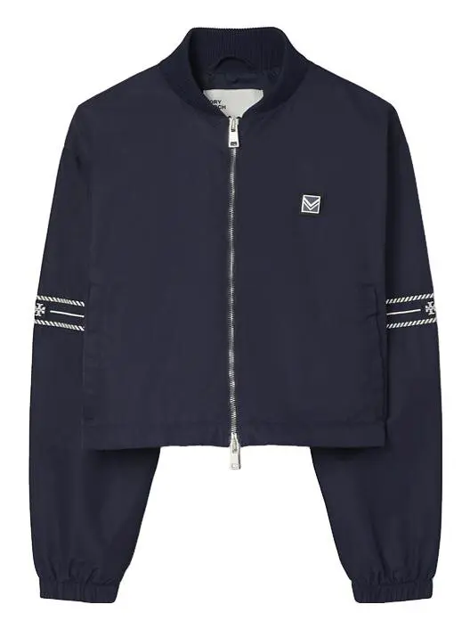 Tory Burch Nylon Bomber Jacket - Deep Navy