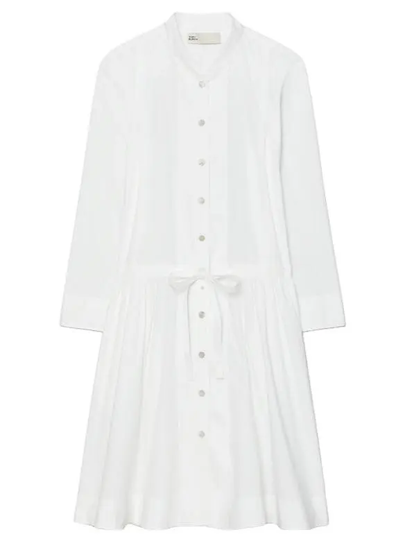 Tory Burch Mini Cotton Dress - White